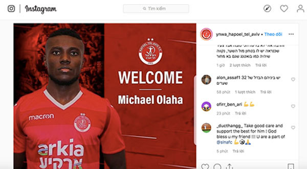 Olaha to leave Song Lam Nghe An at end of season