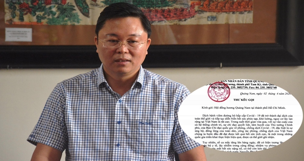 Chủ tịch tỉnh Quảng Nam gửi thư kêu gọi đồng hương 'đừng về quê'