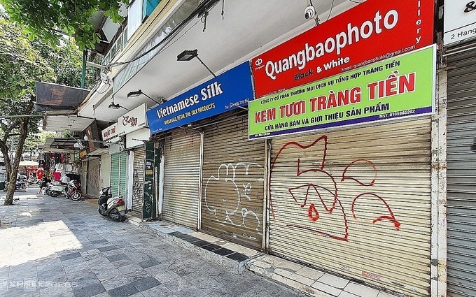 CBD streets deserted in Hanoi, but retail premises still expensive